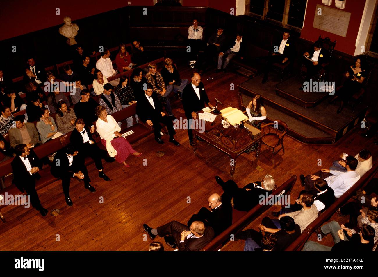 Oxford Union Debating Society 1990s UK. Oxford University, Oxfordshire ...