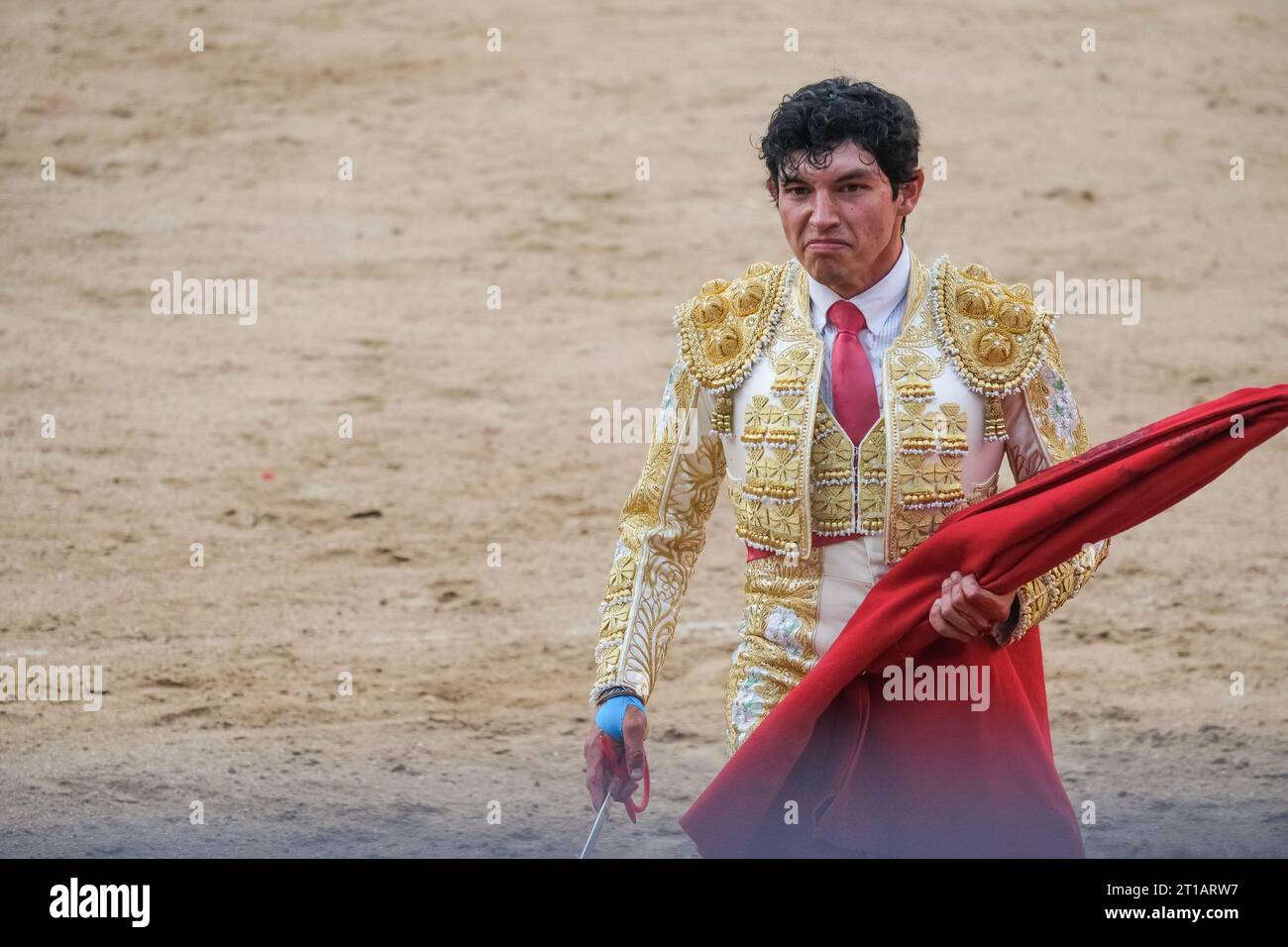Madrid, Spain. 12th Oct, 2023. he bullfighter Isaac Fonseca during the ...
