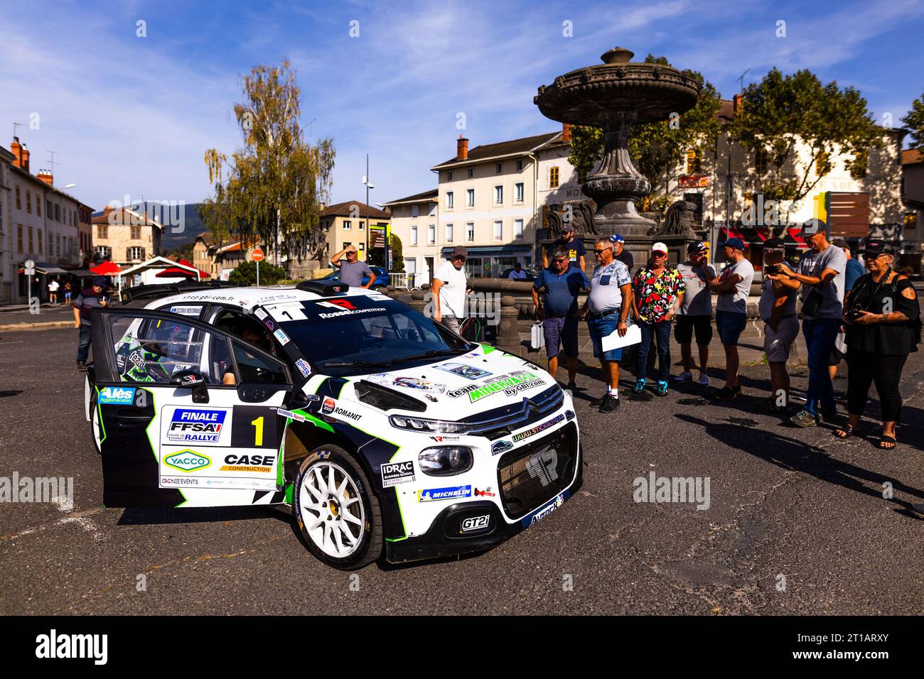 Ambert, France. 12th Oct, 2023. 01 ROSSEL Leo, MERCOIRET Guillaume ...