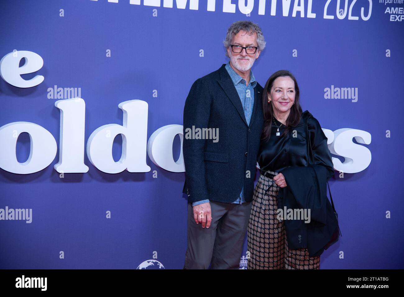 London, UK. 11th Oct, 2023. Mark Worthington and Mindy Elliott attend ...
