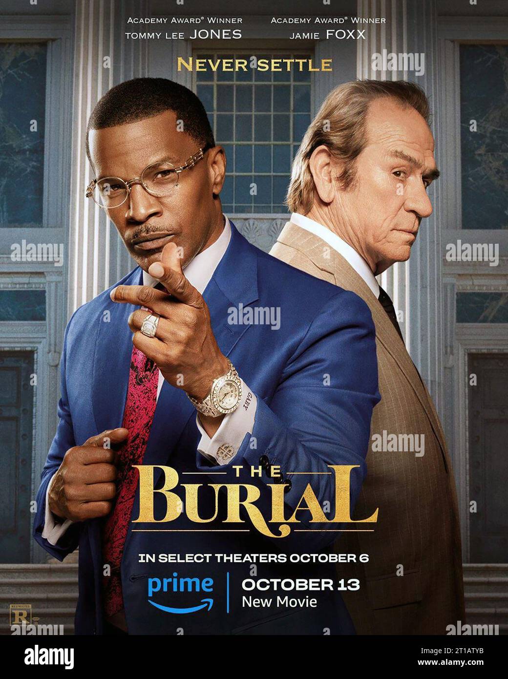 THE BURIAL, US poster, from left: Jamie Foxx, Tommy Lee Jones, 2023 ...