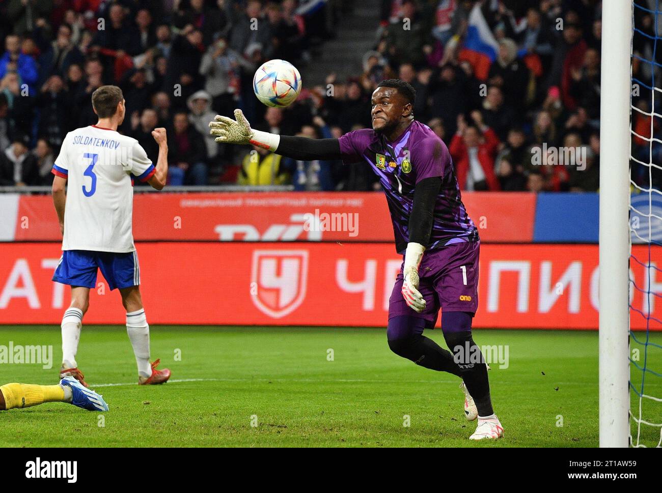 Moscow, Russia. 12th Oct, 2023. A friendly football match between the ...