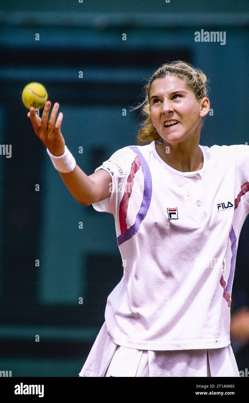 Monica seles french open 1990 hi-res stock photography and images - Alamy