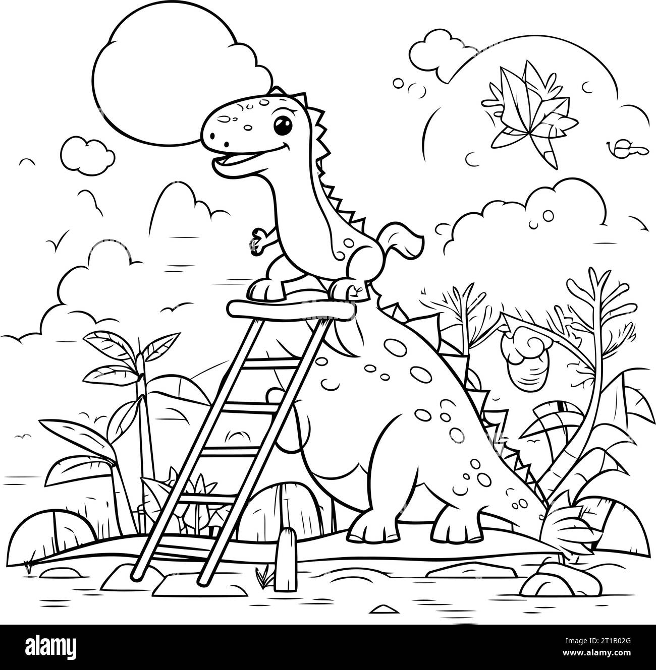 Ladder clipart Black and White Stock Photos & Images - Alamy