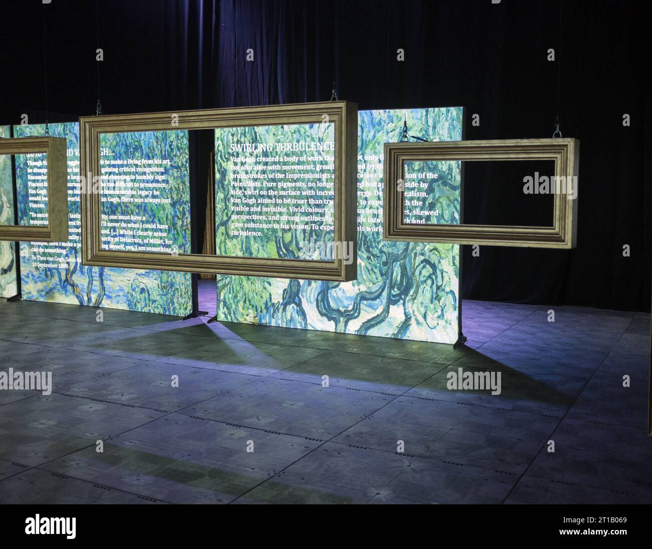 An example of different types of displays during the Beyond Van Gogh ...