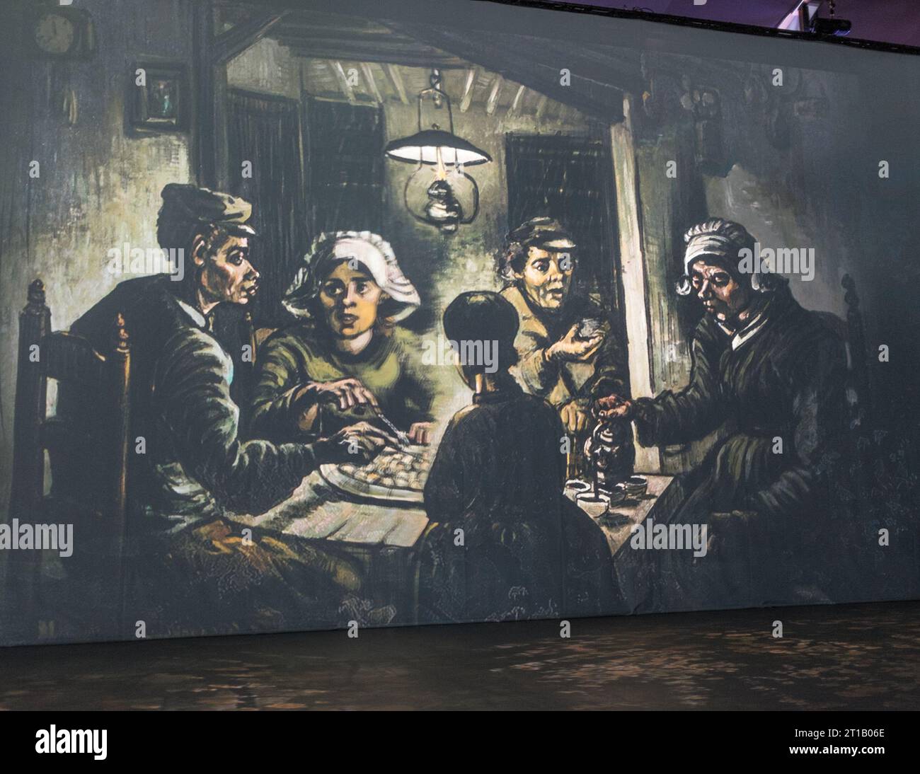 An example of different types of displays during the Beyond Van Gogh ...