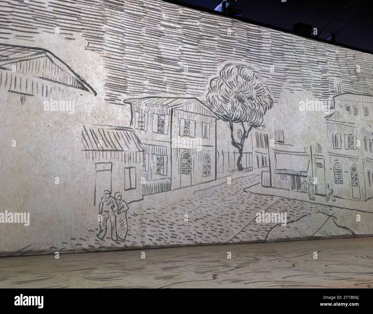 An example of different types of displays during the Beyond Van Gogh ...