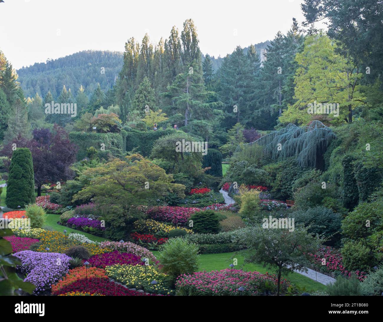 Sunken garden in victoria city hi-res stock photography and images - Alamy