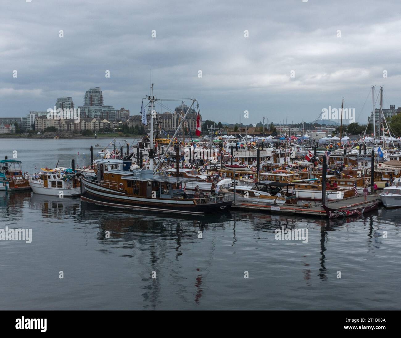 Some of the entries in the annual Victoria Classic Boat Festival in ...