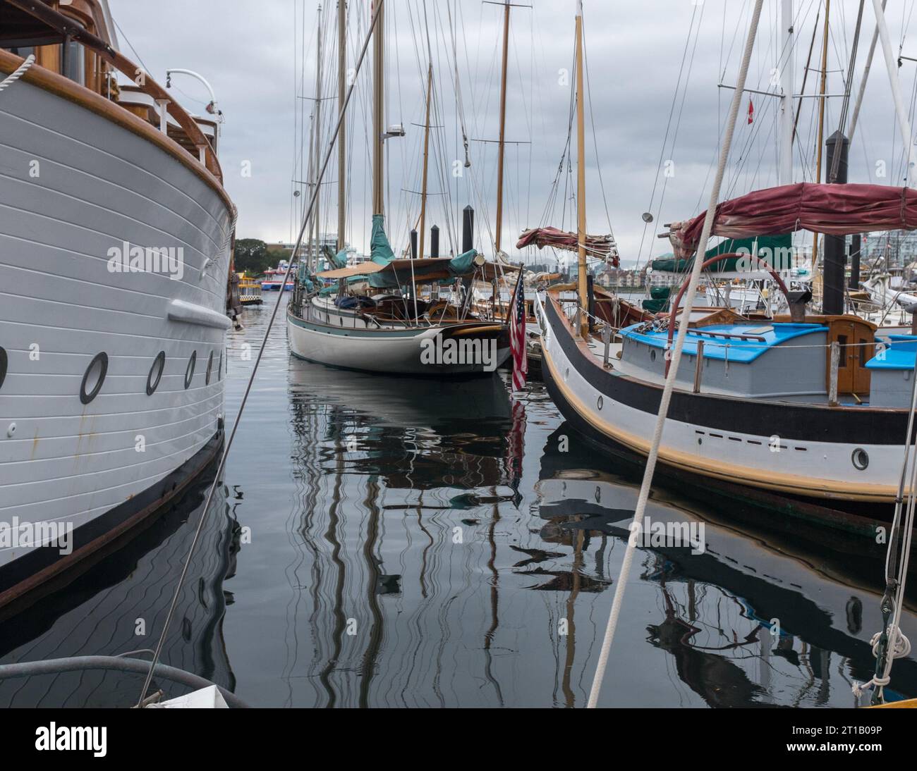 Some of the entries in the annual Victoria Classic Boat Festival in ...
