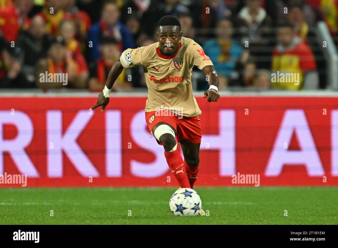 Lens, France. 03rd Oct, 2023. Salis Abdul Samed (6) of RC Lens pictured ...