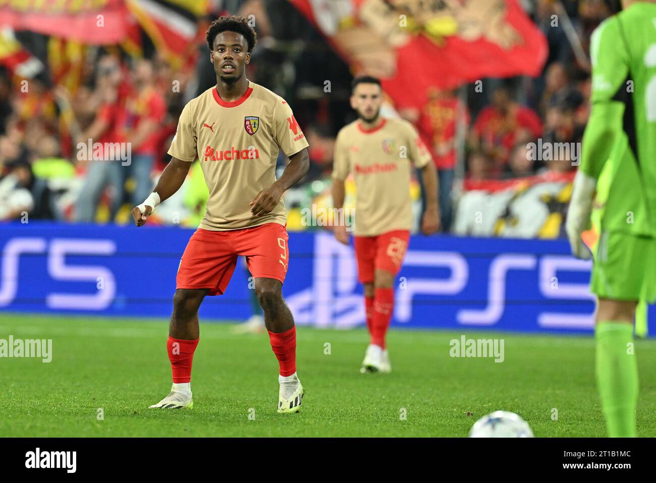 Elye Wahi (9) of RC Lens pictured during the Uefa Champions League ...