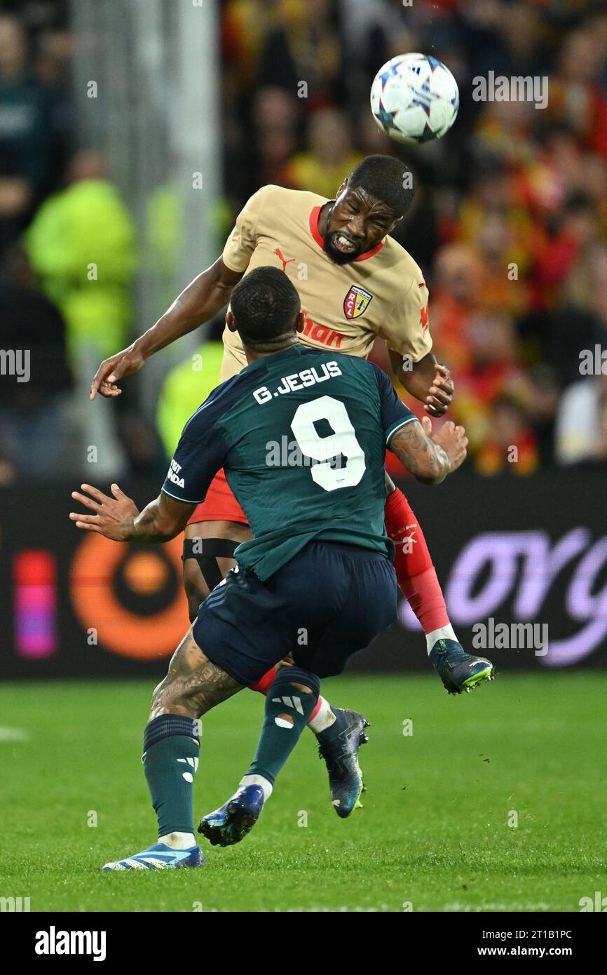 Kevin Danso (4) of RC Lens pictured in action during the Uefa Champions ...