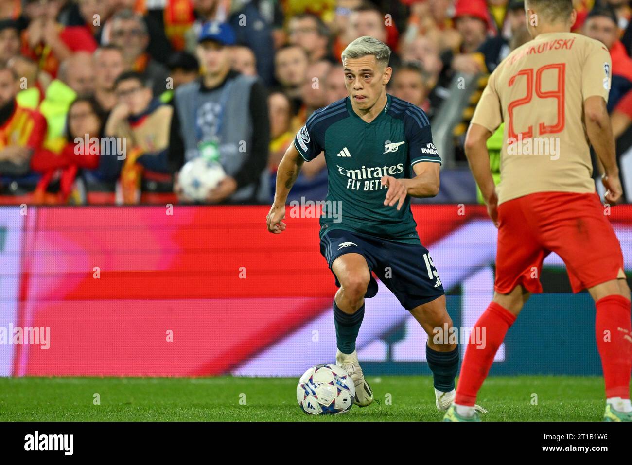 Leandro Trossard (19) of Arsenal pictured during the Uefa Champions ...