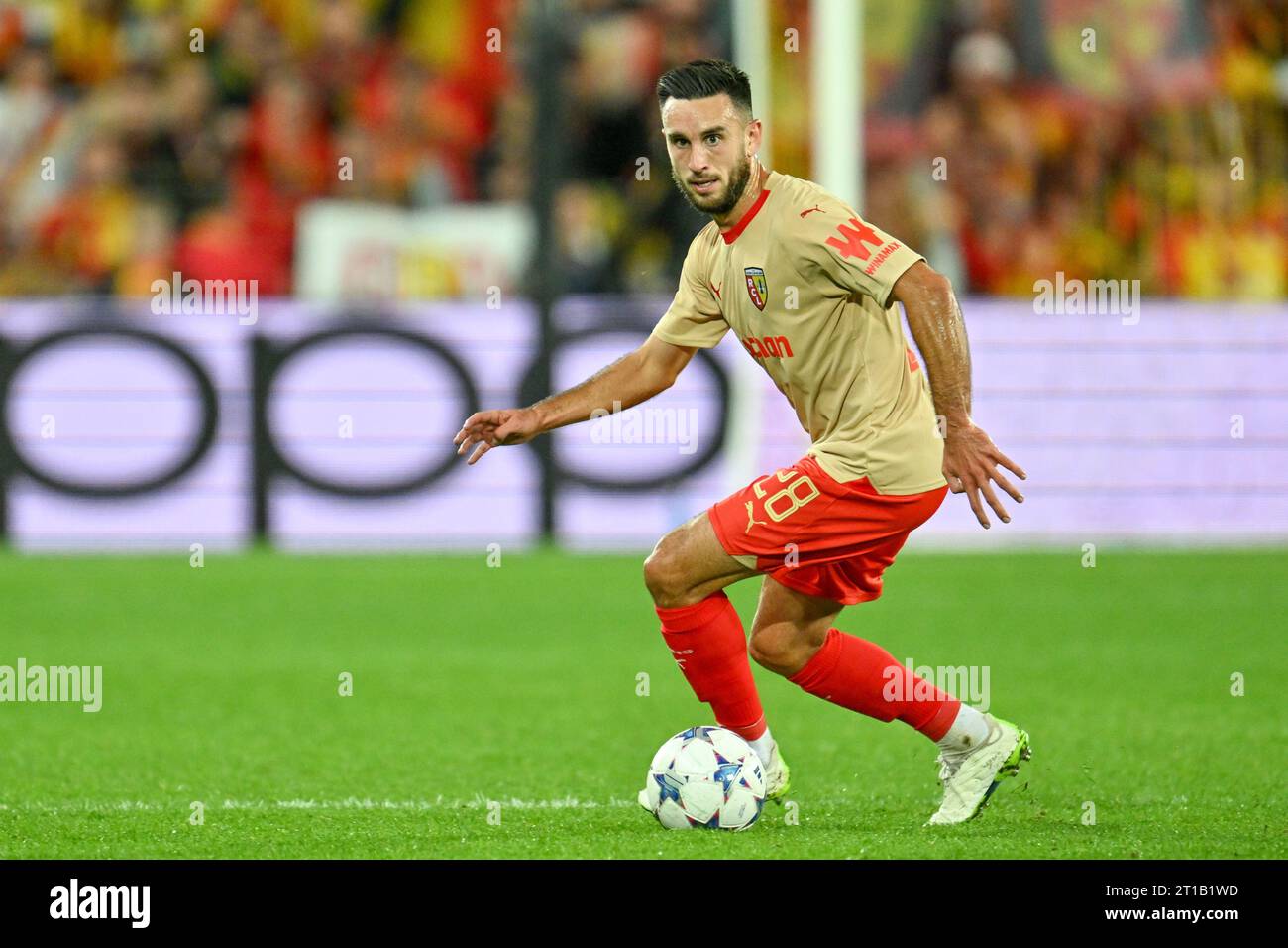 Adrien Thomasson (28) of RC Lens pictured during the Uefa Champions ...
