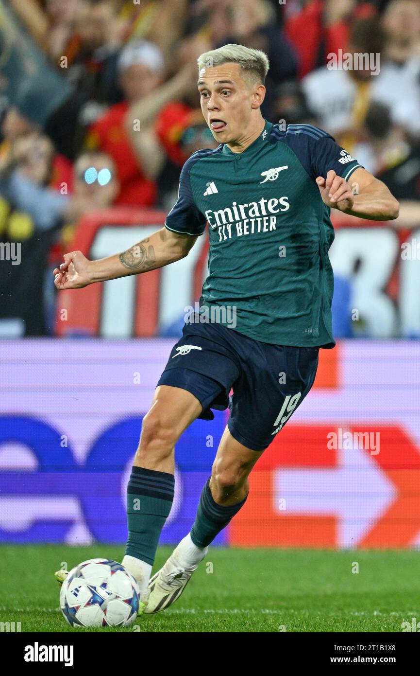 Leandro Trossard (19) of Arsenal pictured during the Uefa Champions ...