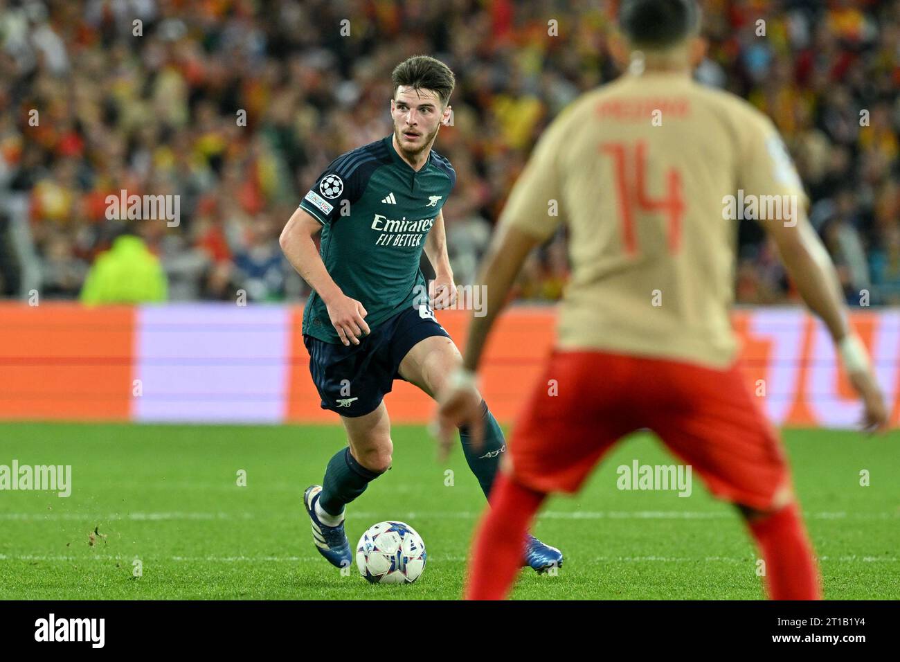 Declan Rice (41) of Arsenal pictured during the Uefa Champions League ...