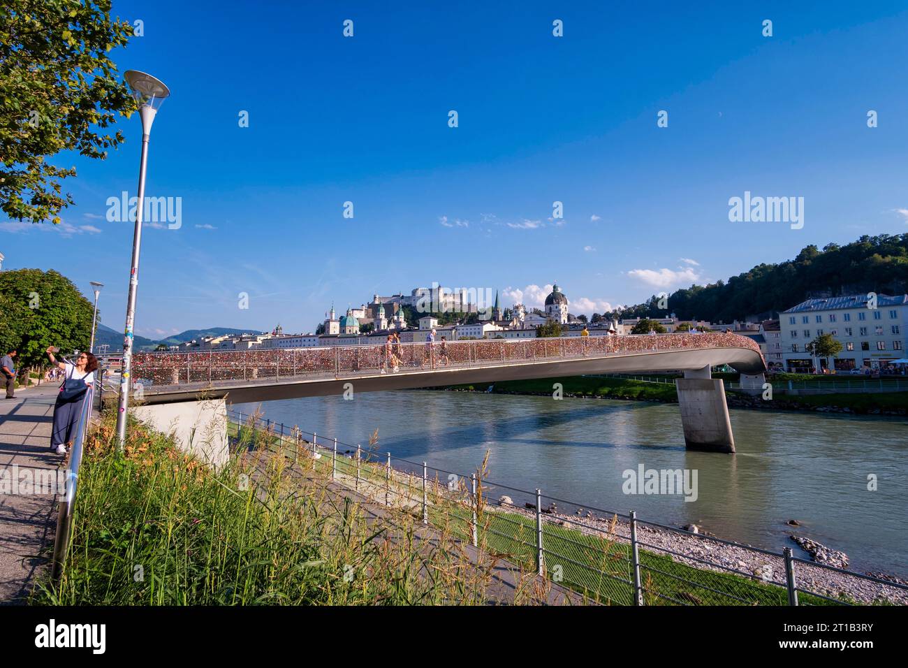 Marko Feingold Steg, Salzburg, Austria Stock Photo - Alamy