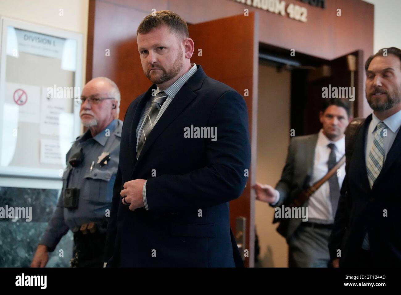 Former Aurora, Colo., Police Department officer Randy Roedema leaves ...