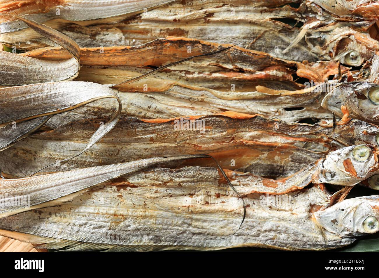 Food Texture Ikan Asin Layur, Indonesian Salted Fish Background Stock ...