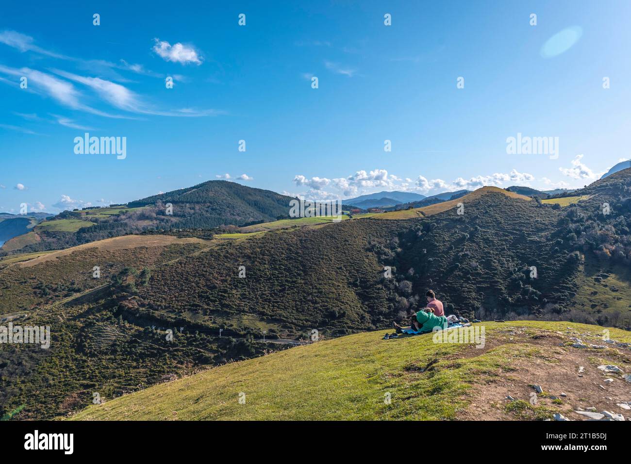 Deba, Gipuzkoa Spain Â», January 26, 2020: A family eating peacefully ...