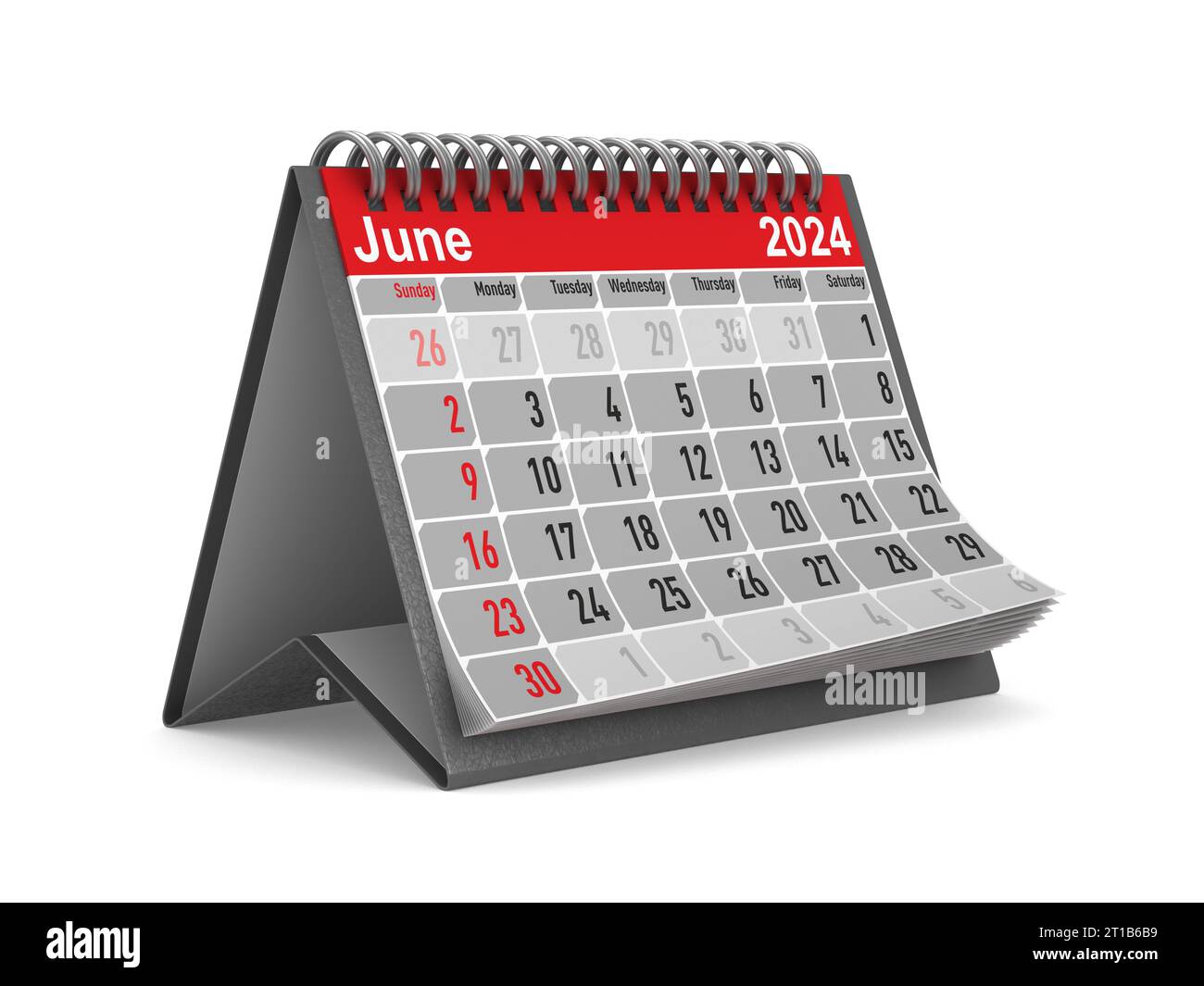 June 2024 calendar Cut Out Stock Images & Pictures - Alamy