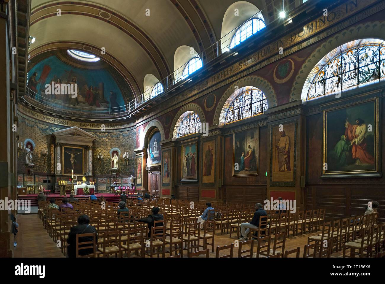 Interior of the Church of Saint Louis d'Antin, built in 1783, Paris ...