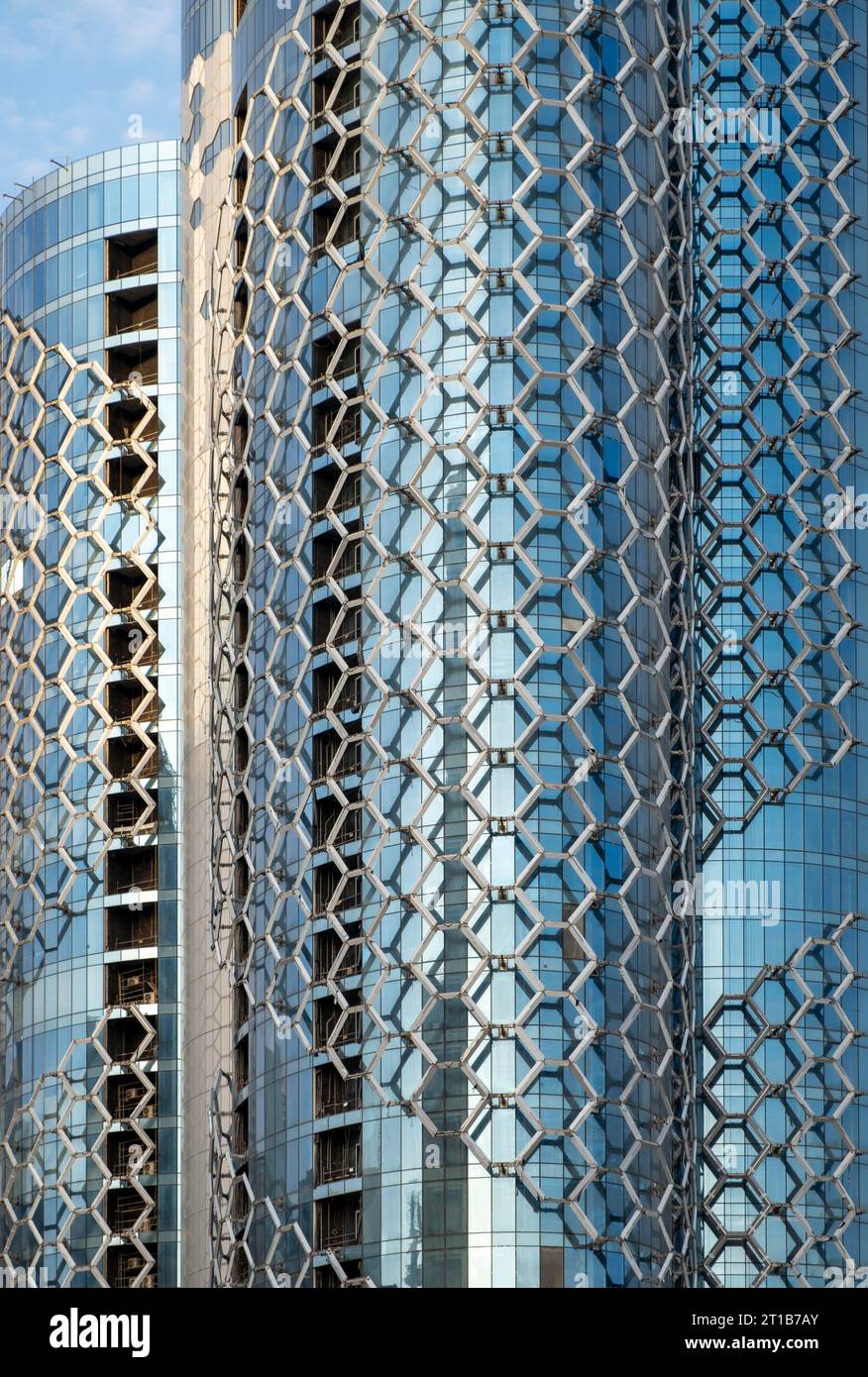 Corniche Park Towers aka QIMC Tower, Doha, Qatar Stock Photo - Alamy