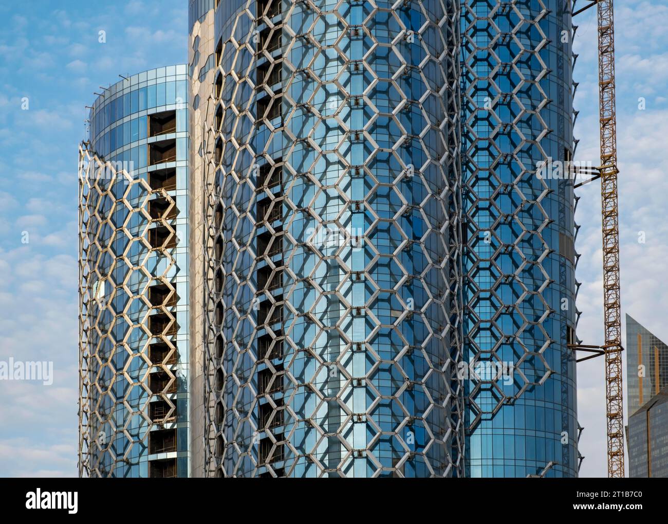 Corniche Park Towers aka QIMC Tower, Doha, Qatar Stock Photo - Alamy
