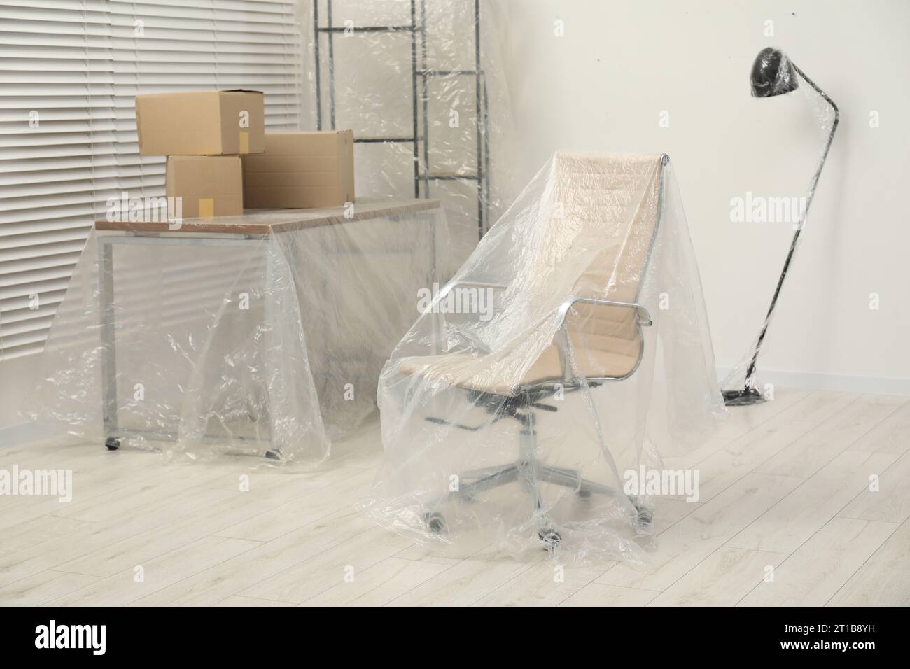 Plastic sheet covered boxes hi-res stock photography and images - Alamy