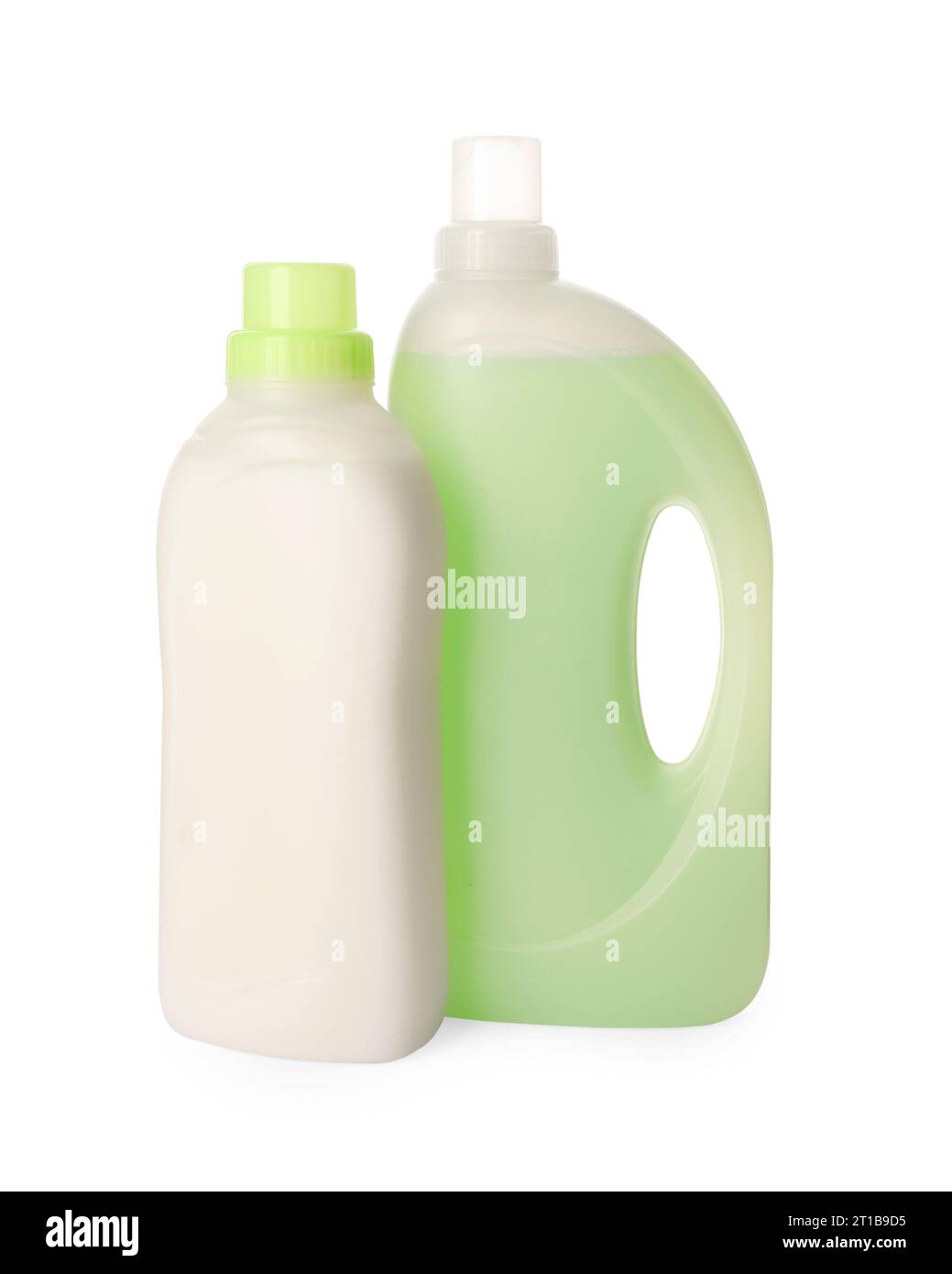 Bottles of fabric softener isolated on white Stock Photo - Alamy