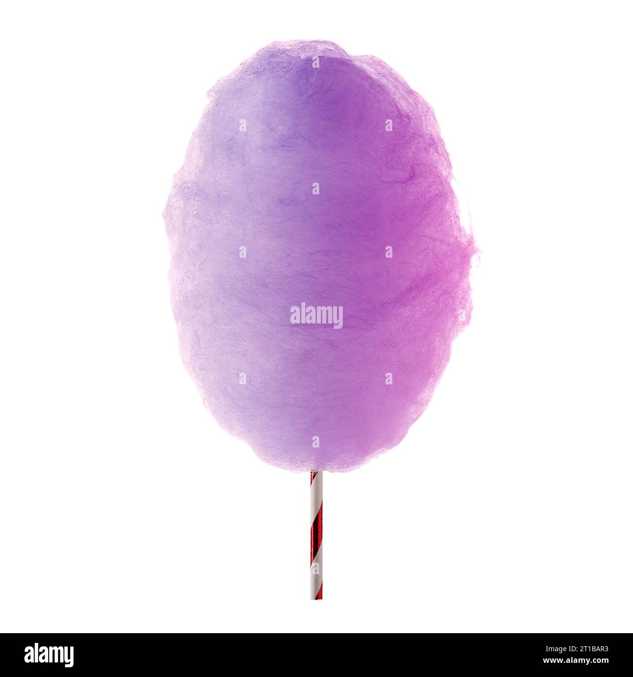 Yummy purple cotton candy isolated on white Stock Photo - Alamy