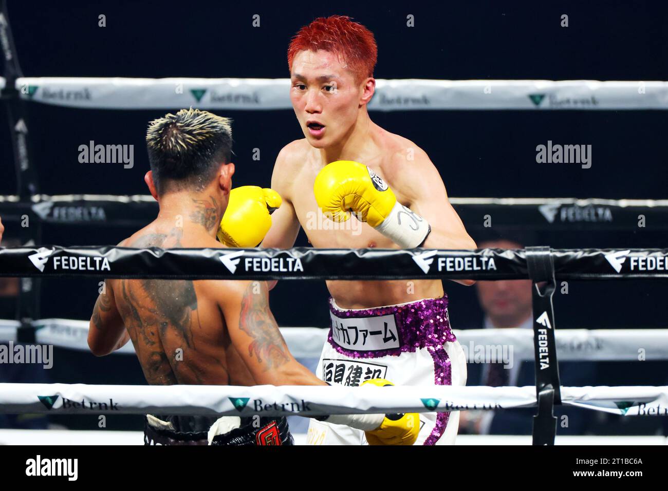 Ariake Arena Tokyo, Japan. 12th Oct, 2023. (L-R) John Riel Casimero, Yukinori Oguni, OCTOBER 12 ...