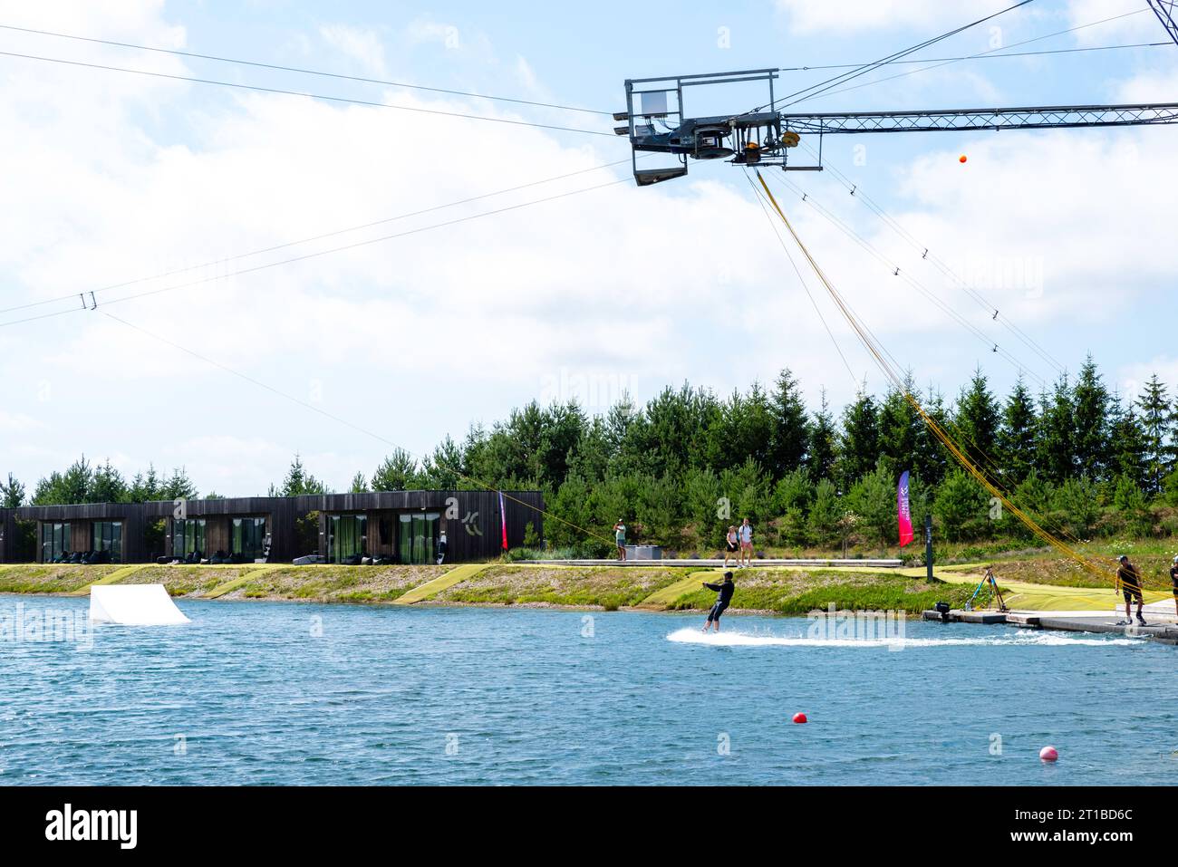 Young women near camper trailer hi-res stock photography and images - Alamy