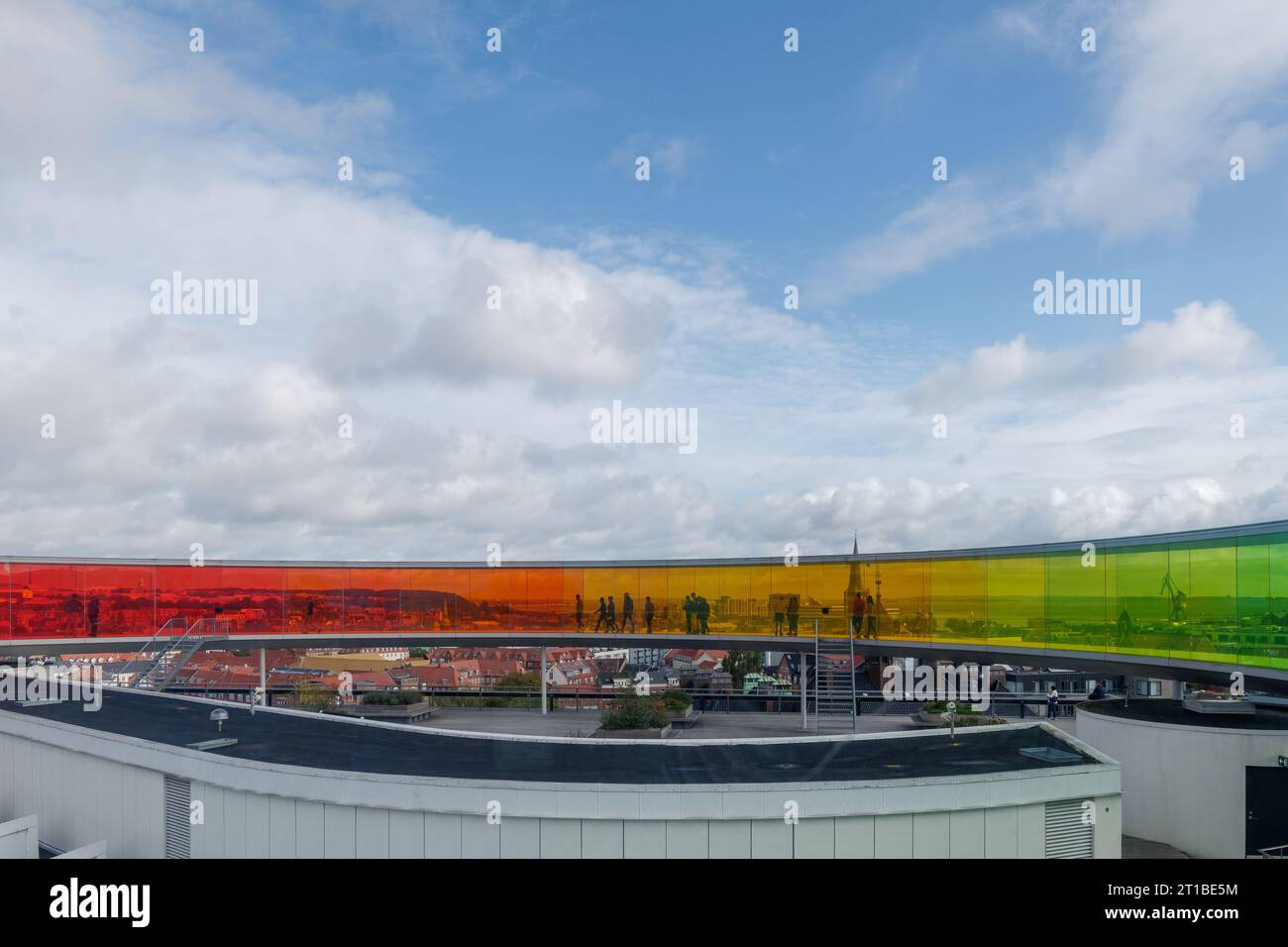 Aarhus, Denmark - 06 OCTOBER 2022: Outdoor exterior view on the rooftop ...