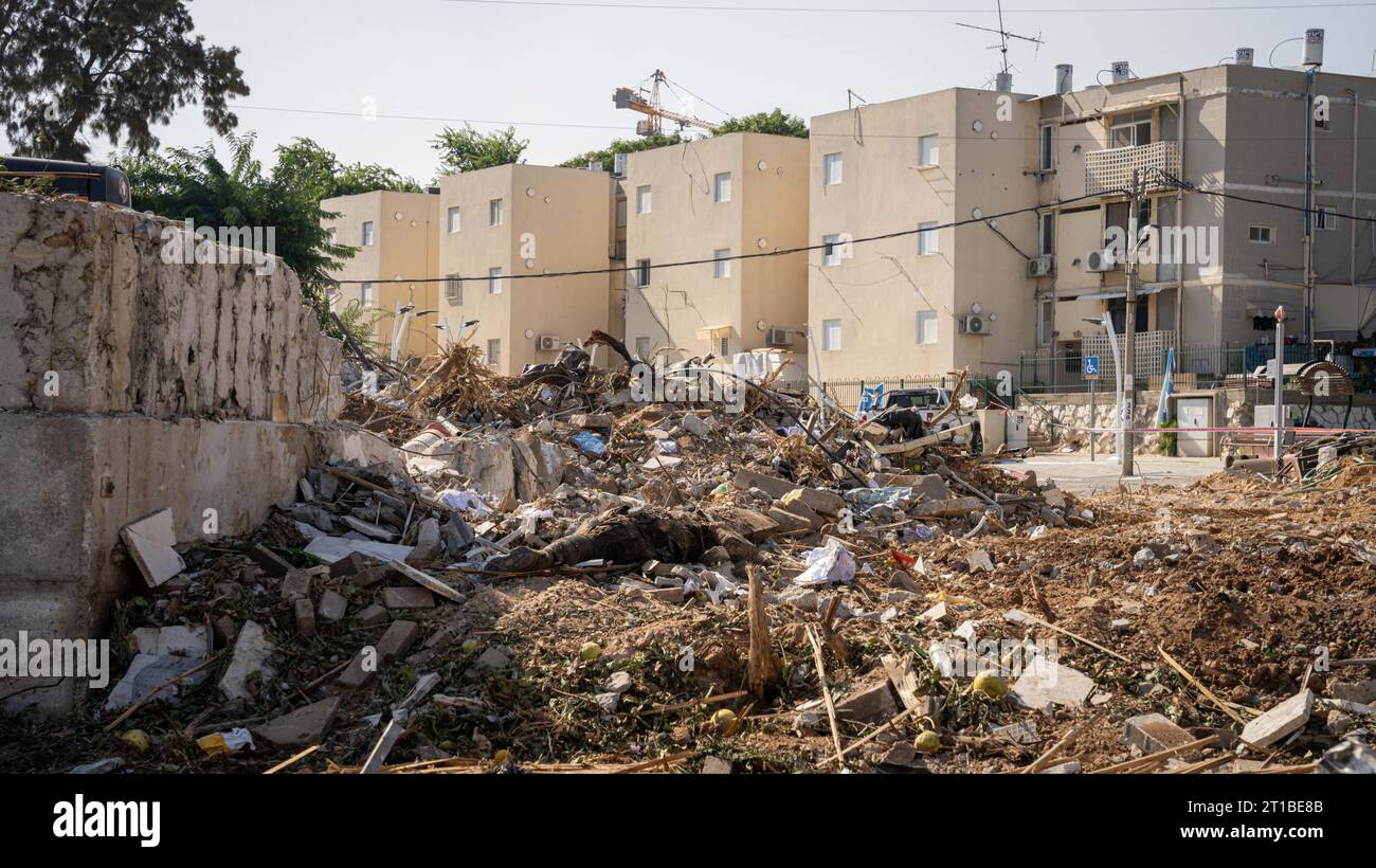Sderot, Israel. 11th Oct, 2023. The police station in Stroud City was ...