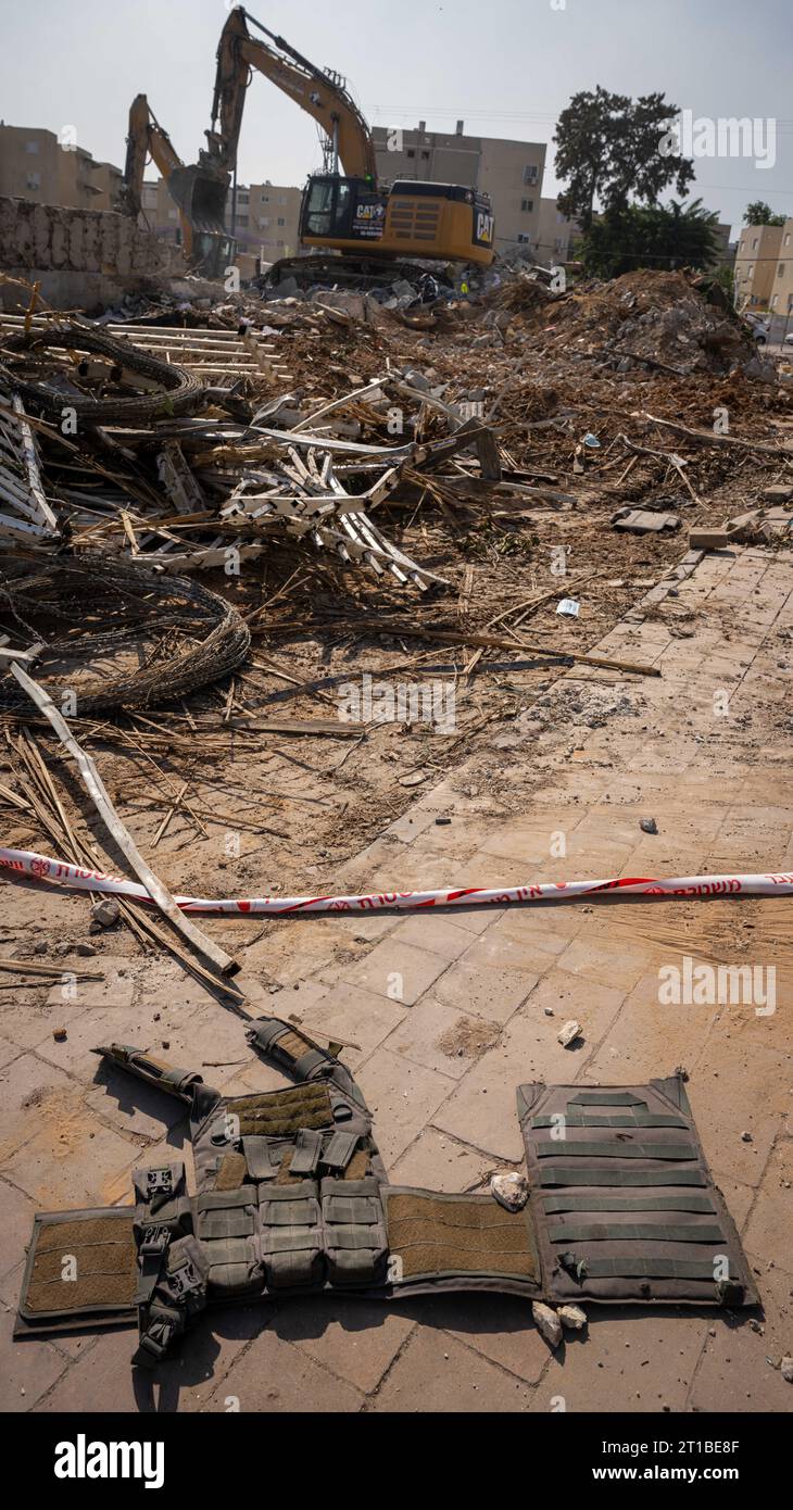 Sderot, Israel. 11th Oct, 2023. The police station in Stroud City was ...