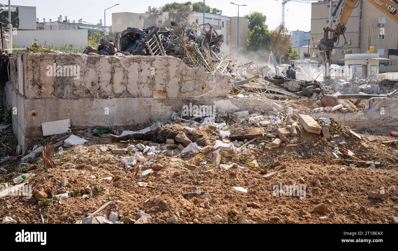 Sderot, Israel. 11th Oct, 2023. The police station in Stroud City was ...