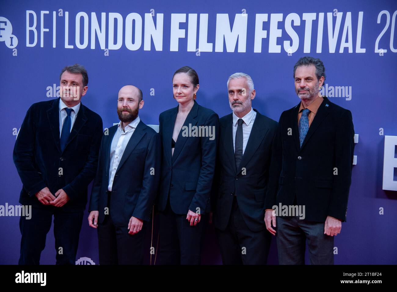 London, UK. 12th Oct, 2023. Guy Heeley, guest, Joanna Laurie, Iain ...