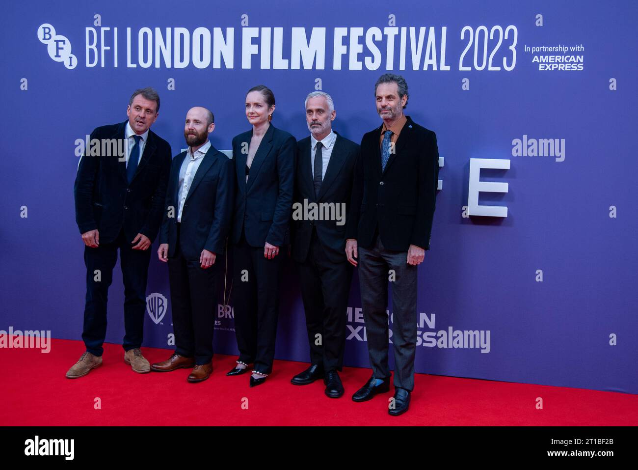 London, UK. 12th Oct, 2023. Guy Heeley, guest, Joanna Laurie, Iain ...