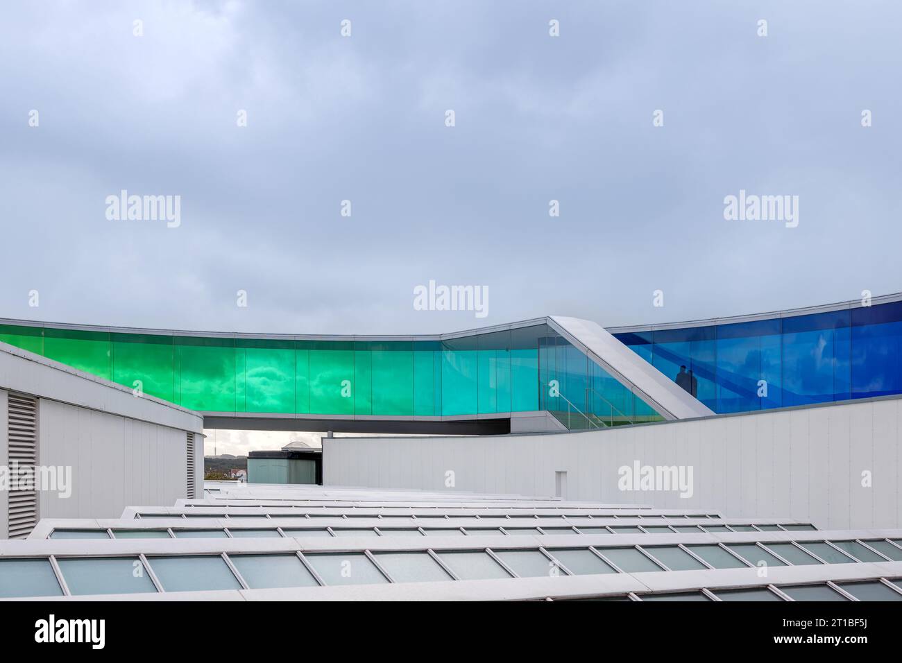 Aarhus, Denmark - 06 OCTOBER 2022: Outdoor exterior view on the rooftop ...