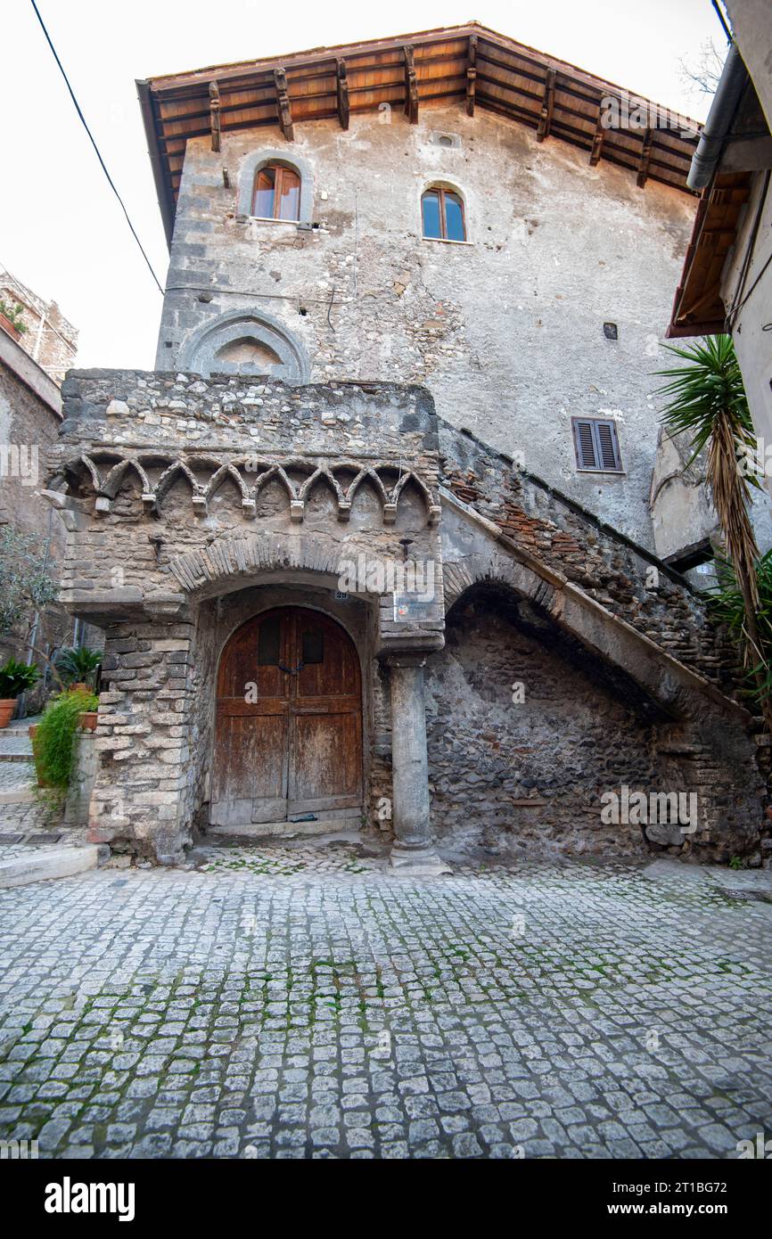 Gothic House in Tivoli - Italy Stock Photo - Alamy