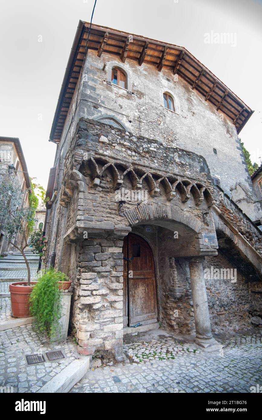 Gothic House in Tivoli - Italy Stock Photo - Alamy