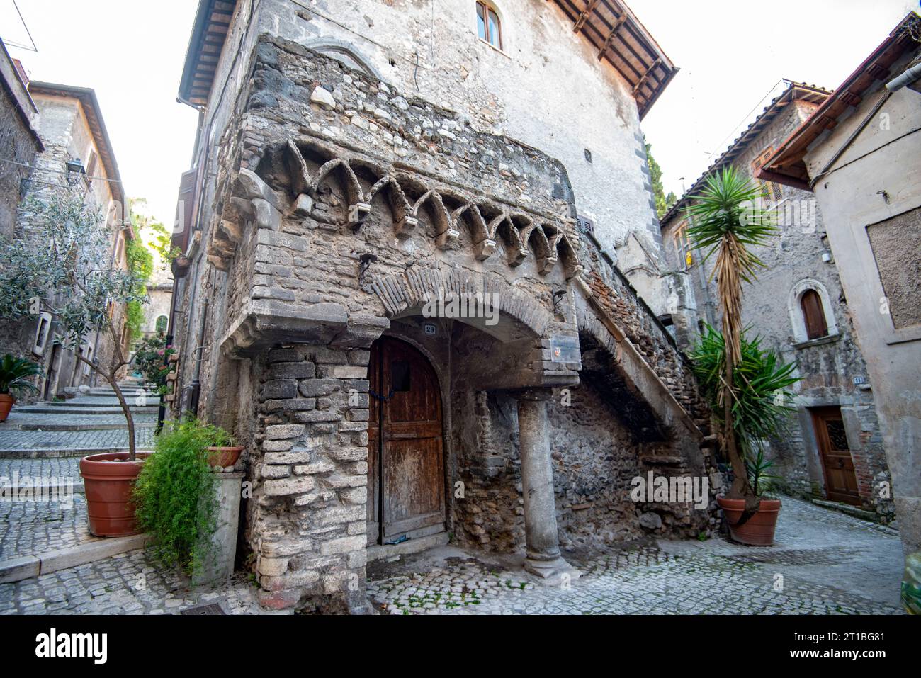 Gothic House in Tivoli - Italy Stock Photo - Alamy