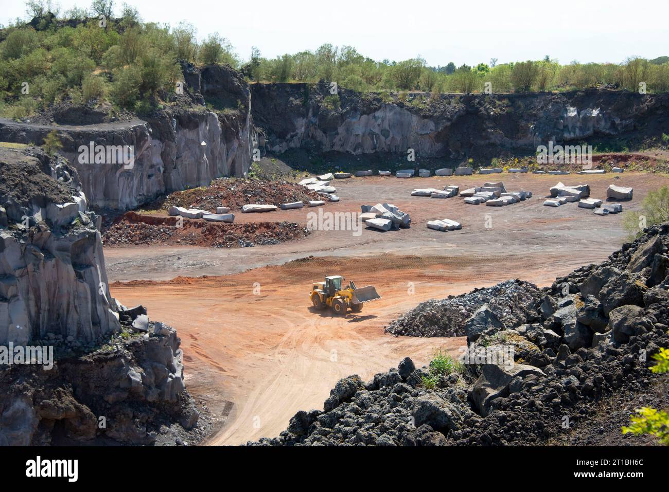 Mount Etna Quarry - Sicily Stock Photo - Alamy