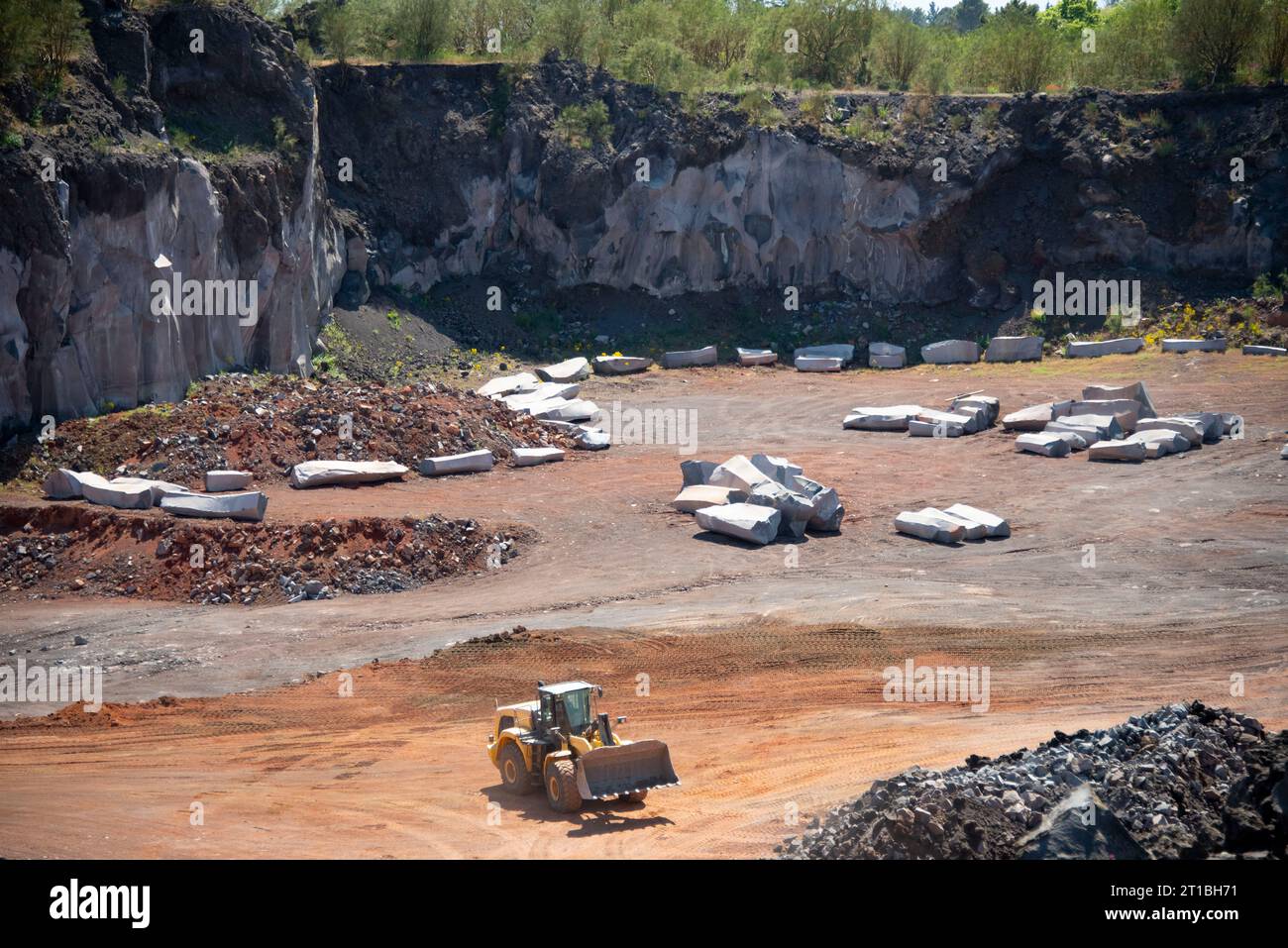 Mount Etna Quarry - Sicily Stock Photo - Alamy