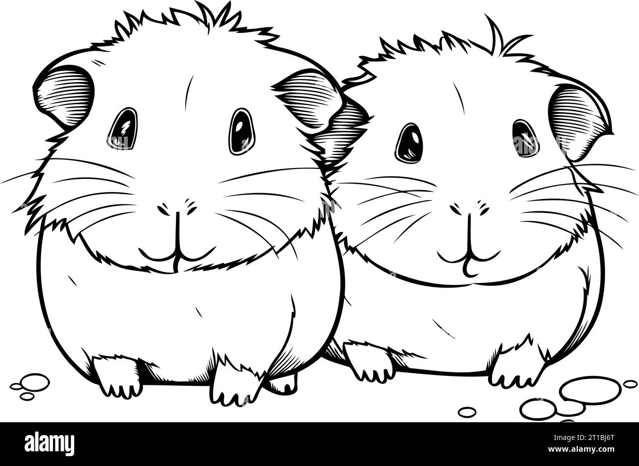 Coloring guinea pig coloring Stock Vector Images - Alamy