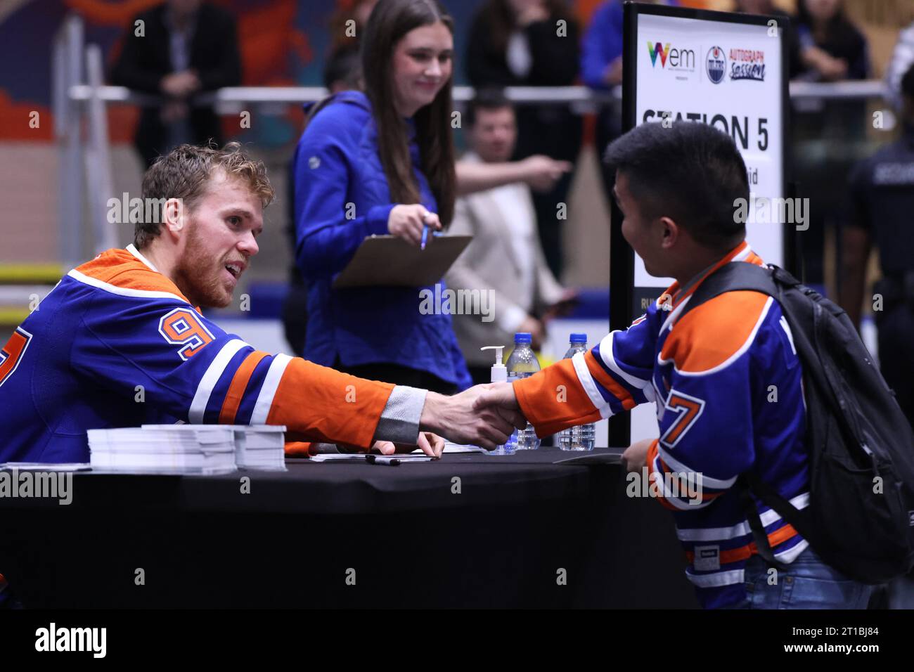 Edmonton, Alberta, Canada. 12th Oct, 2023. Edmonton Oilers CONNOR ...