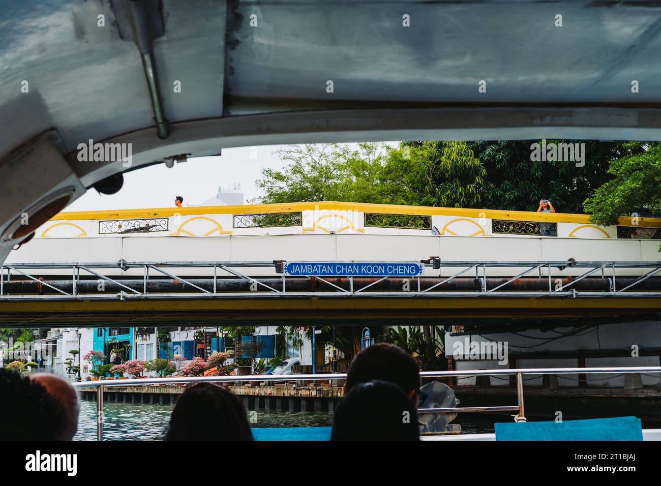 Melaka, Malaysia - July 9, 2023 Jambatan or bridge of Chan Koon Cheng, viewed from the Malacca ...