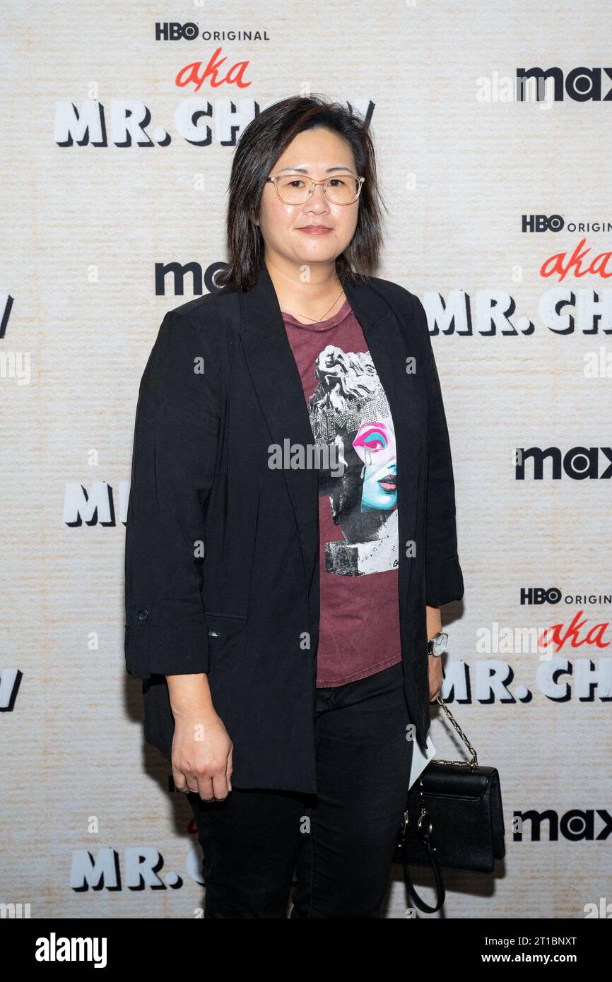 New York, USA. 08th Oct, 2023. Anita H.M Yu attends the world premiere ...